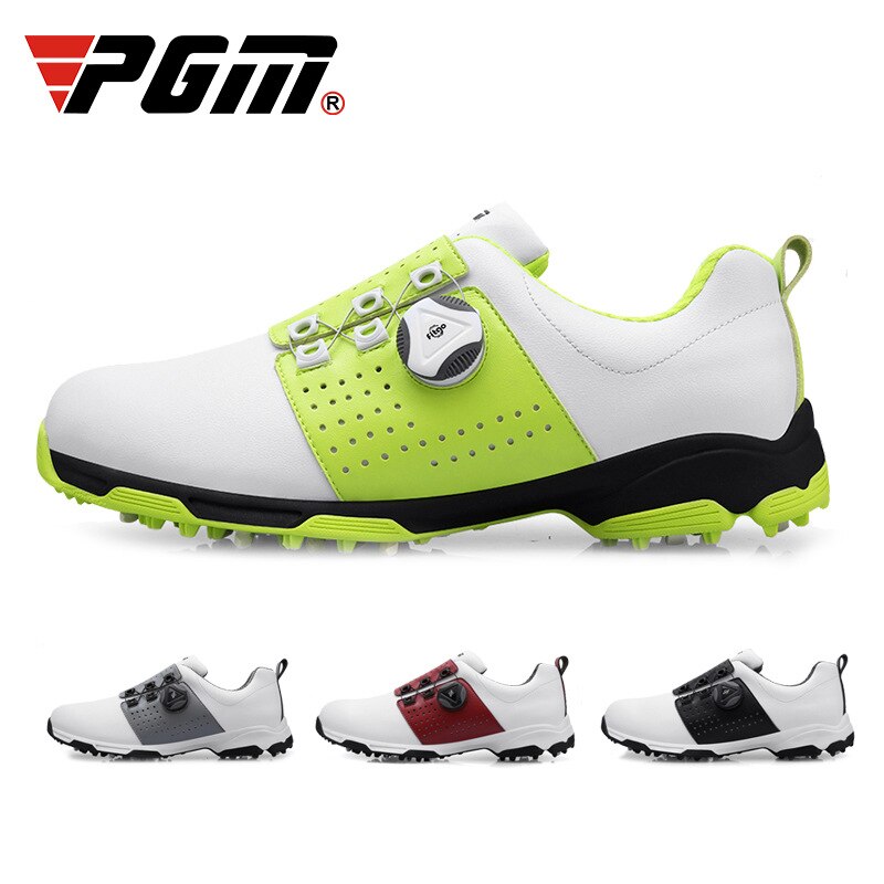 PGM Golf Shoes Men's Waterproof Sports Shoes Spikes Anti-skid Spor